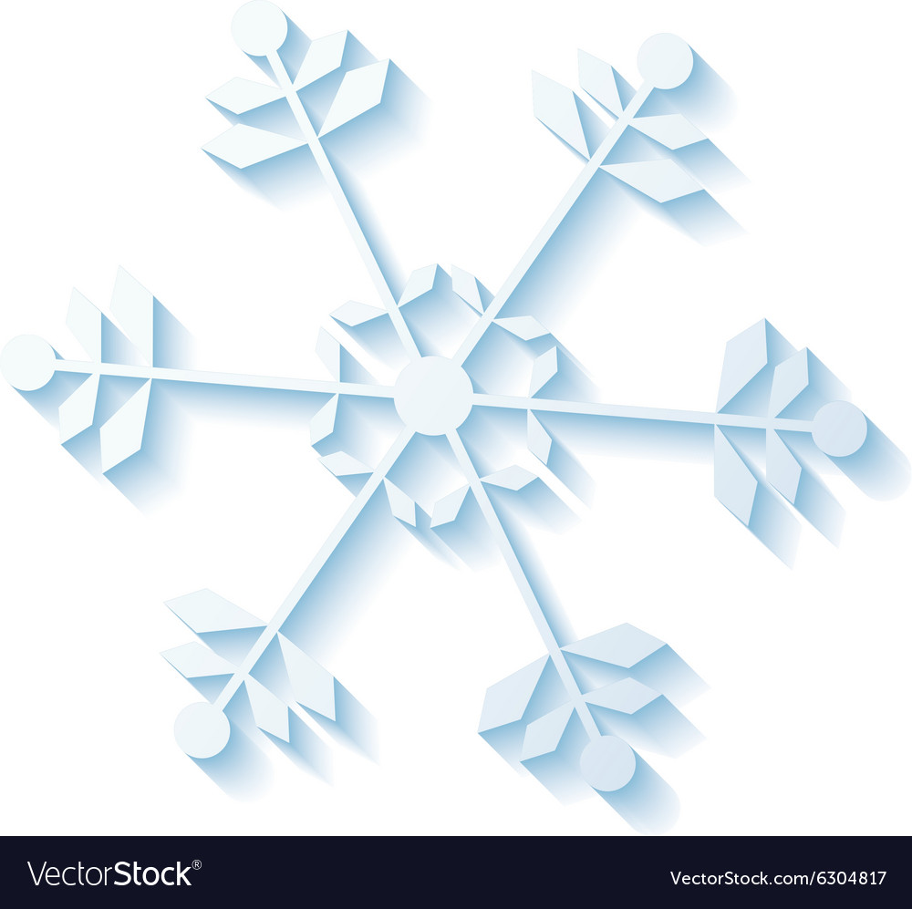 Snowflake Royalty Free Vector Image - VectorStock