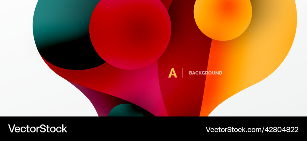 Flowing geometric shapes minimalist abstract Vector Image