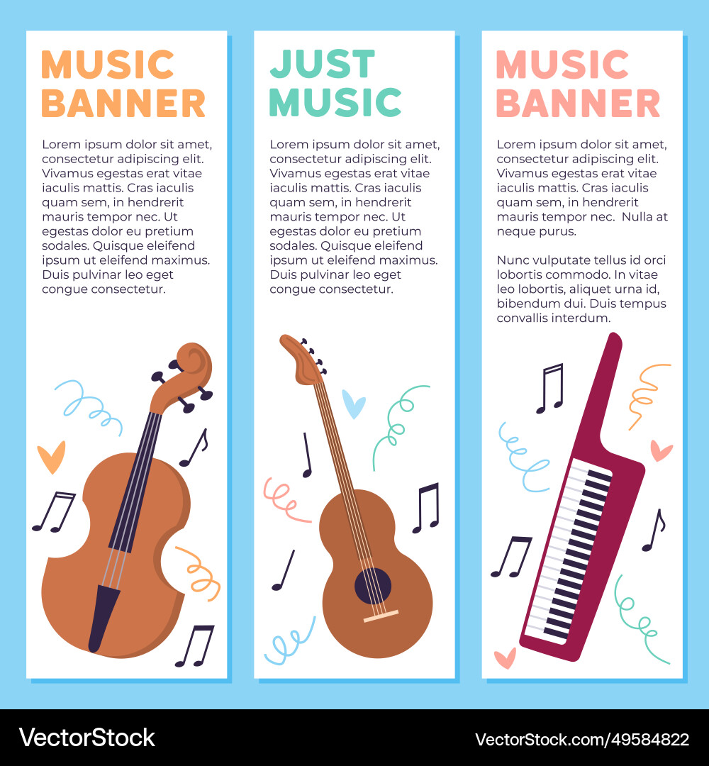 Musical instruments classical world music merge Vector Image