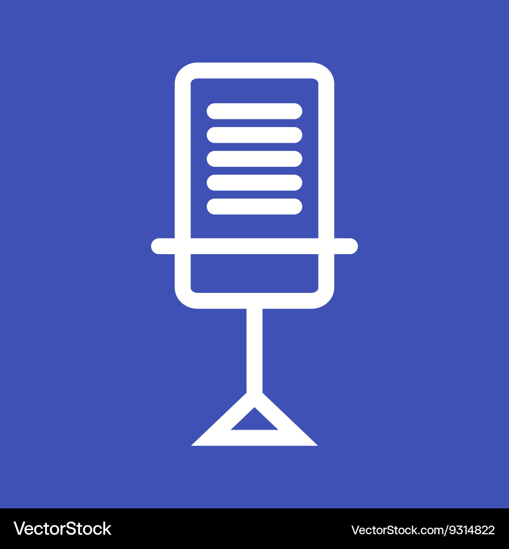 Table mic Royalty Free Vector Image - VectorStock