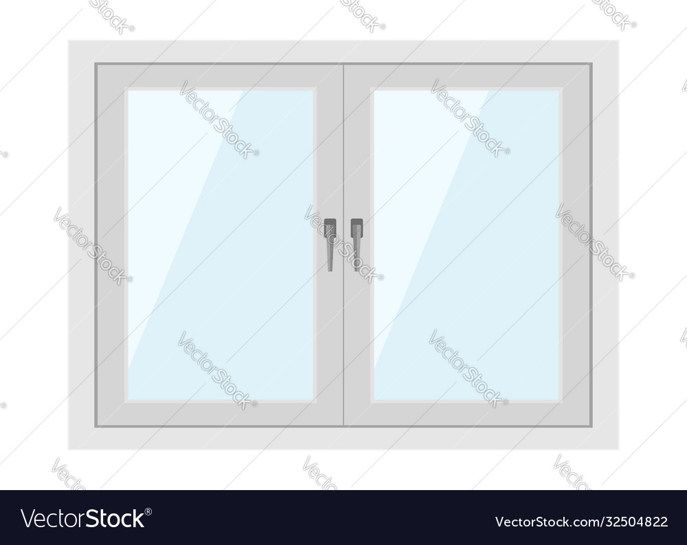 White window frame Royalty Free Vector Image - VectorStock