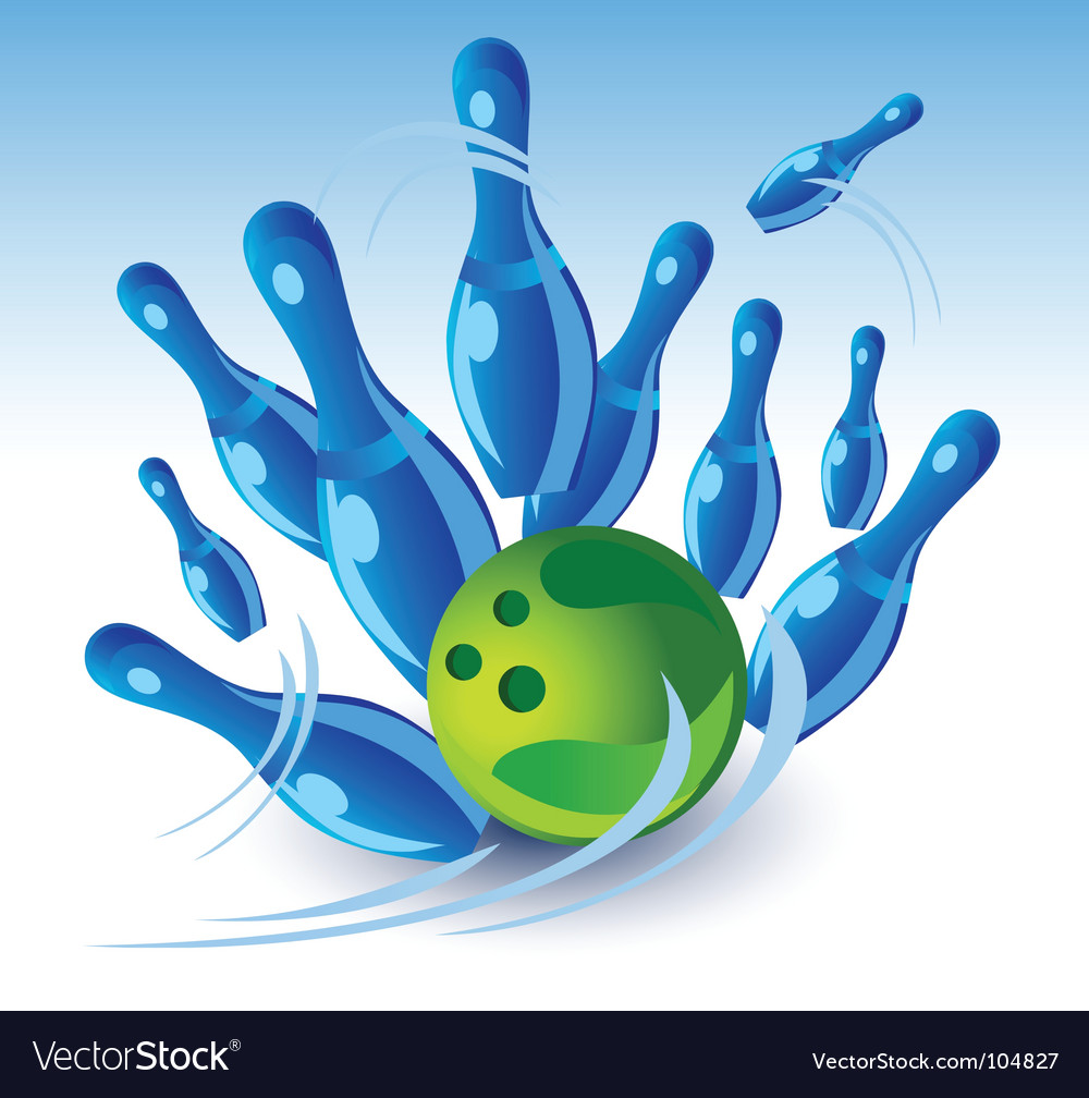 Bowling Royalty Free Vector Image - VectorStock