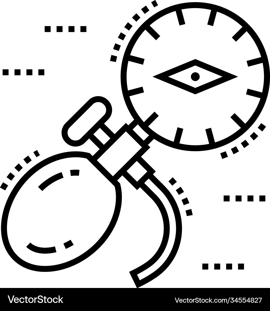 Bp monitor Royalty Free Vector Image - VectorStock