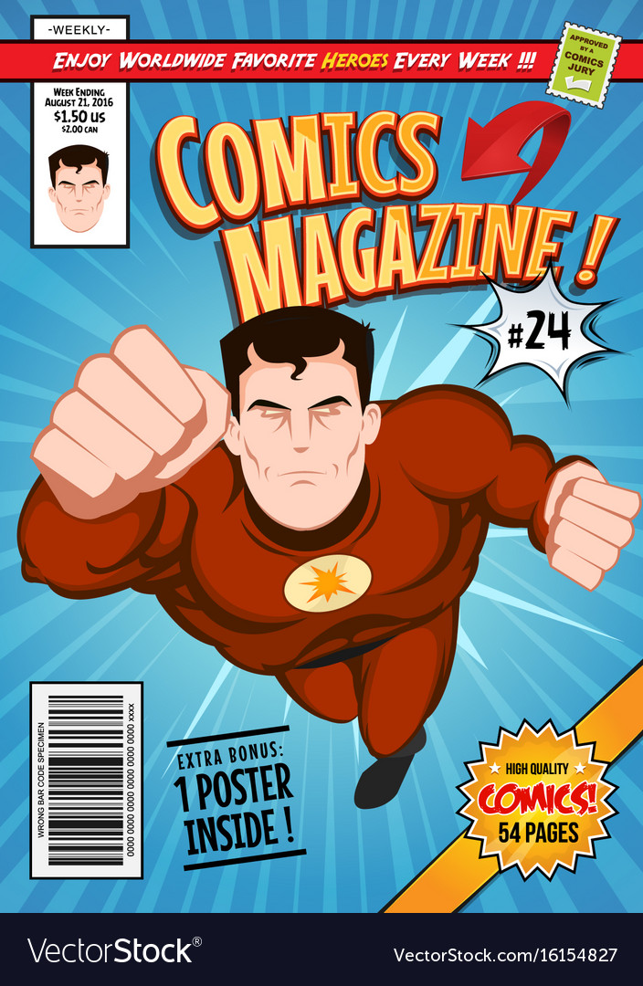 Comic Book Cover Template Psd Comic Book Cover Template Free Comic 