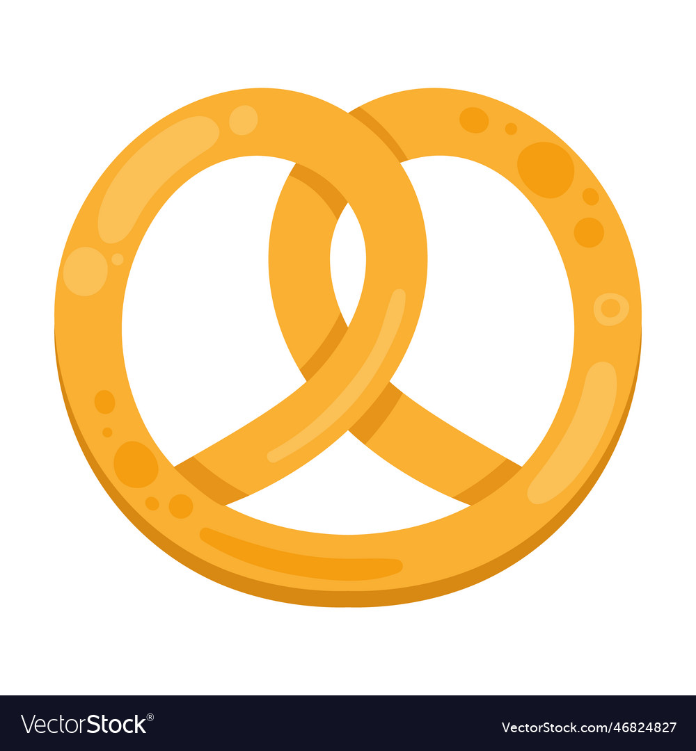 Crunchy pretzel Royalty Free Vector Image - VectorStock