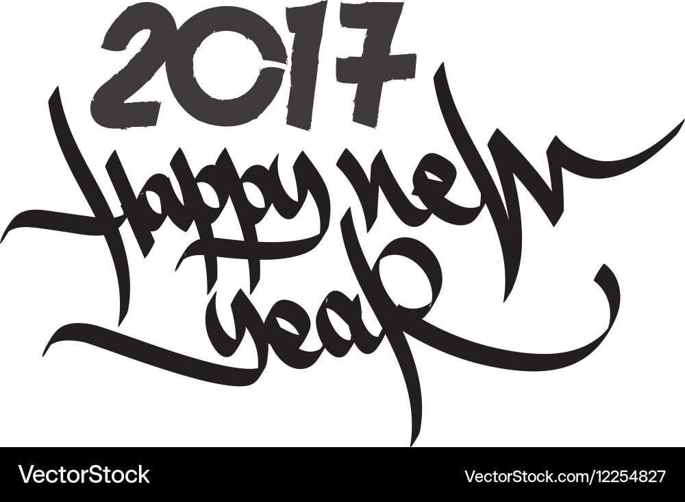 Happy 2017 new year merry christmas Royalty Free Vector