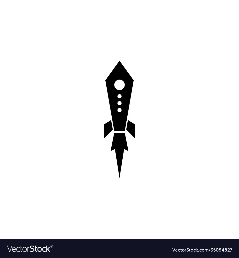 Rocket icon graphic design template simple Vector Image