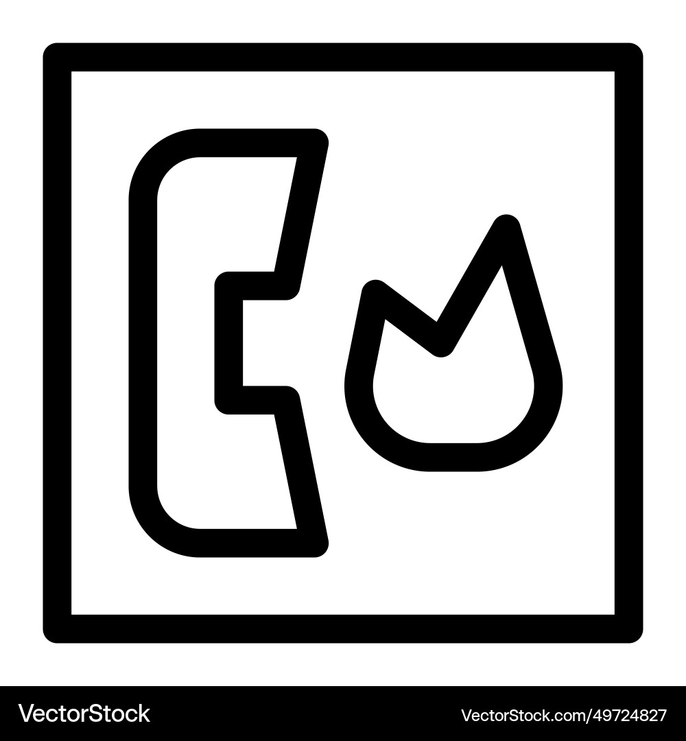 Usage of fire phone by emergency squad Royalty Free Vector