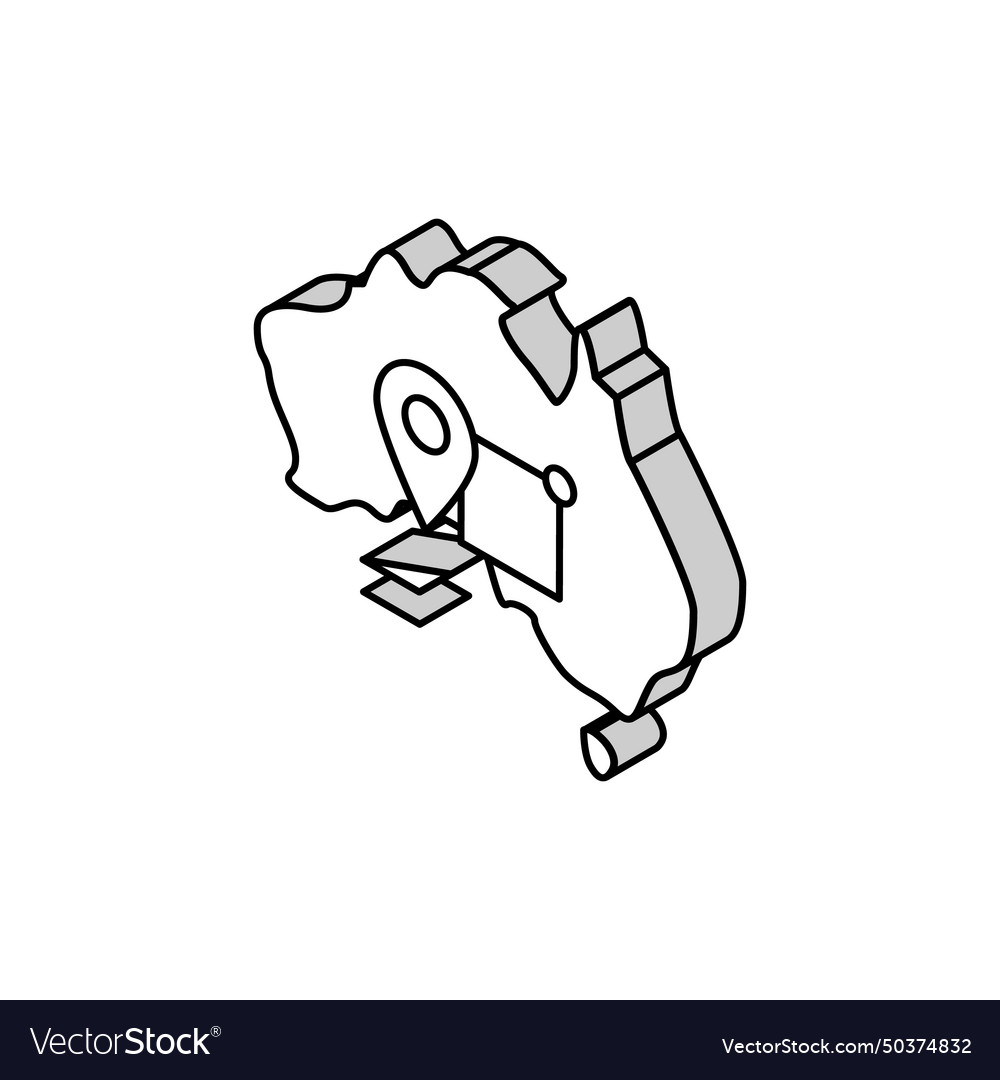 Australia shipment tracking isometric icon Vector Image Australia shipment tracking isometric icon Vector Image