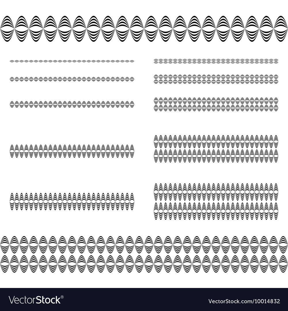 Divider line set Royalty Free Vector Image - VectorStock
