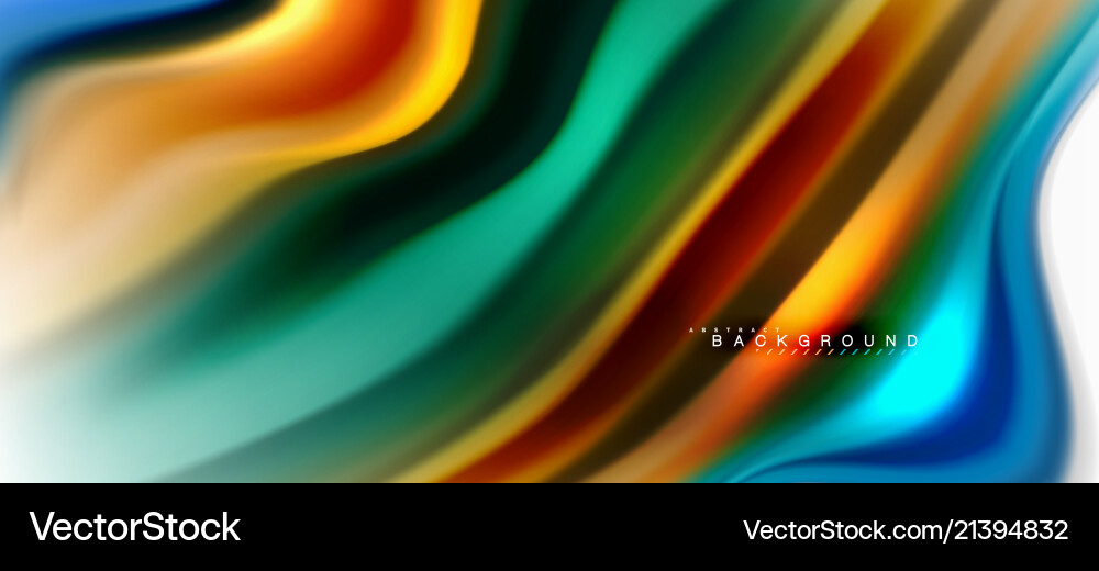 Fluid liquid mixing colors concept on light grey Vector Image