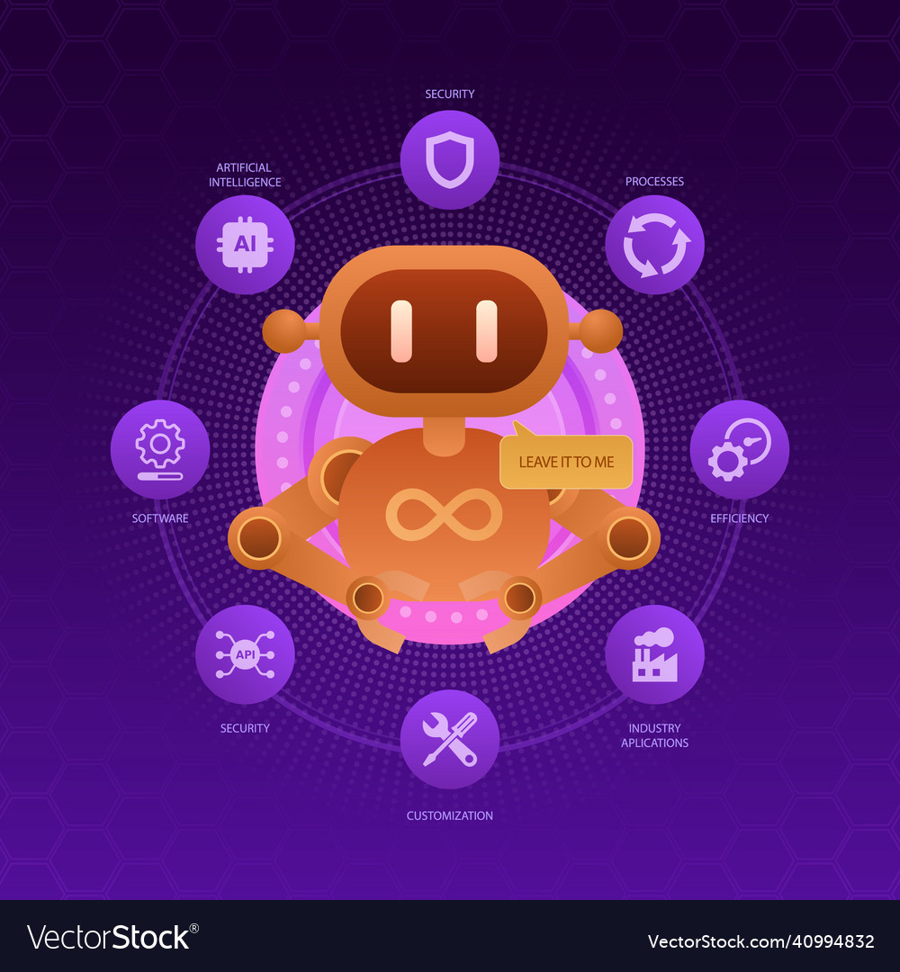 Gradient rpa Royalty Free Vector Image - VectorStock