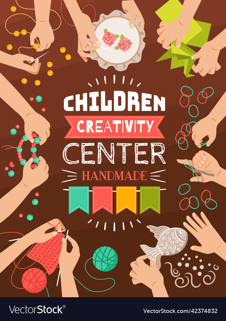 Handmade studio poster Royalty Free Vector Image