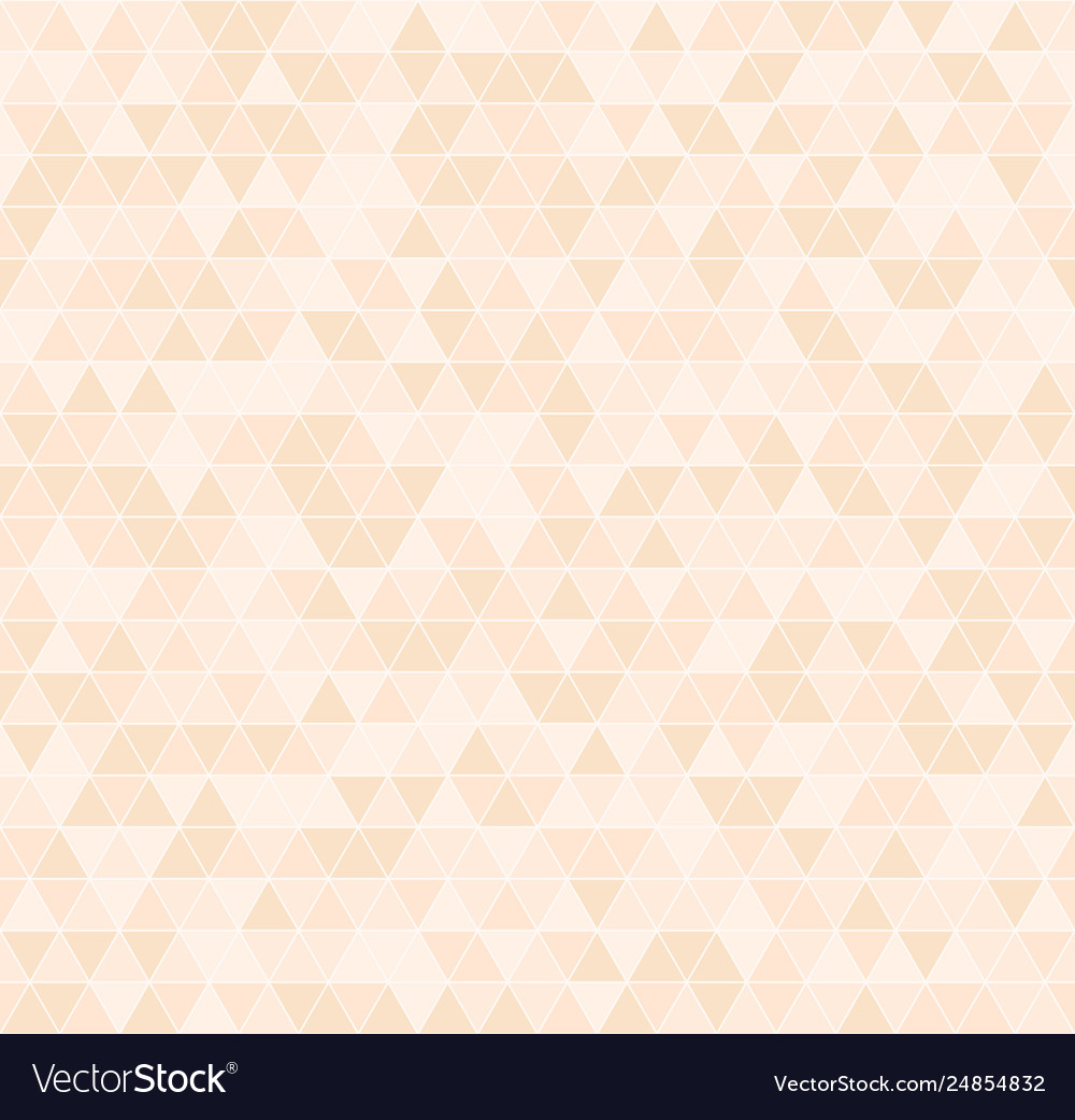 Peach triangle pattern seamless Royalty Free Vector Image