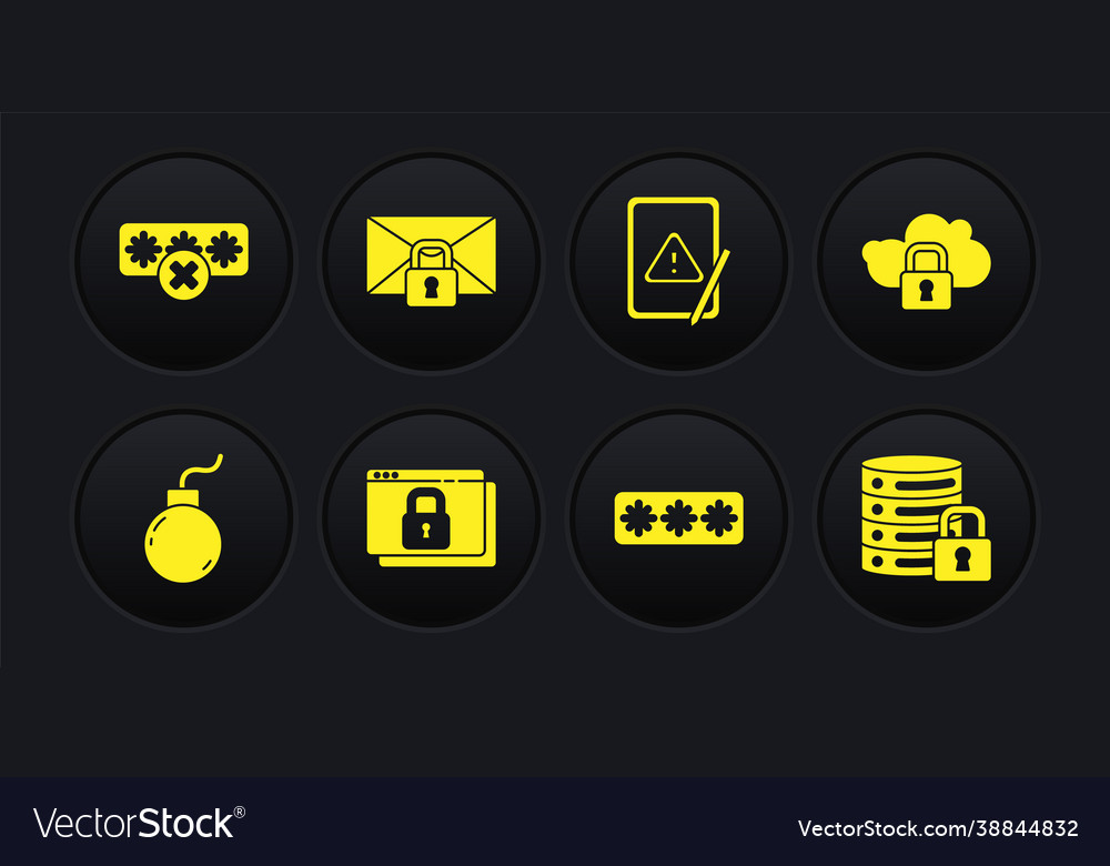 Set bomb ready to explode cloud computing lock Vector Image