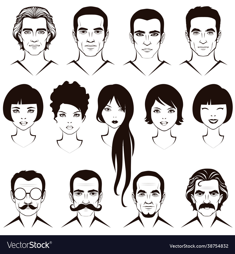 Set flat avatars Royalty Free Vector Image - VectorStock