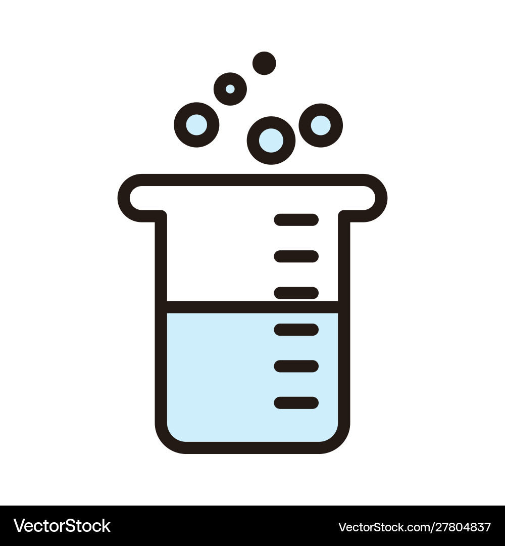 Chemical icon isolated on white background from Vector Image