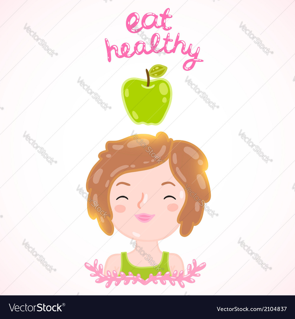 Eat healthy Diet Royalty Free Vector Image - VectorStock