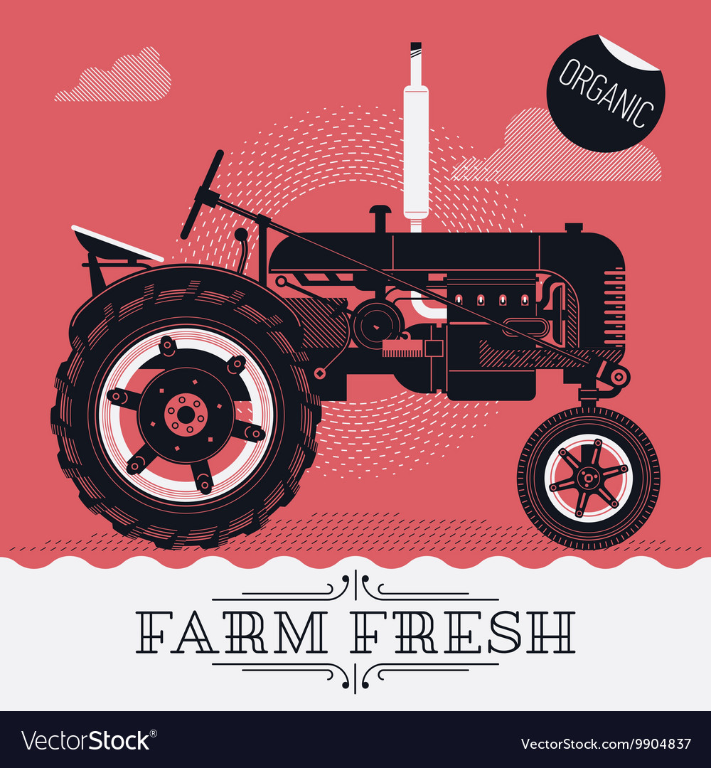 Farming Poster Royalty Free Vector Image - VectorStock
