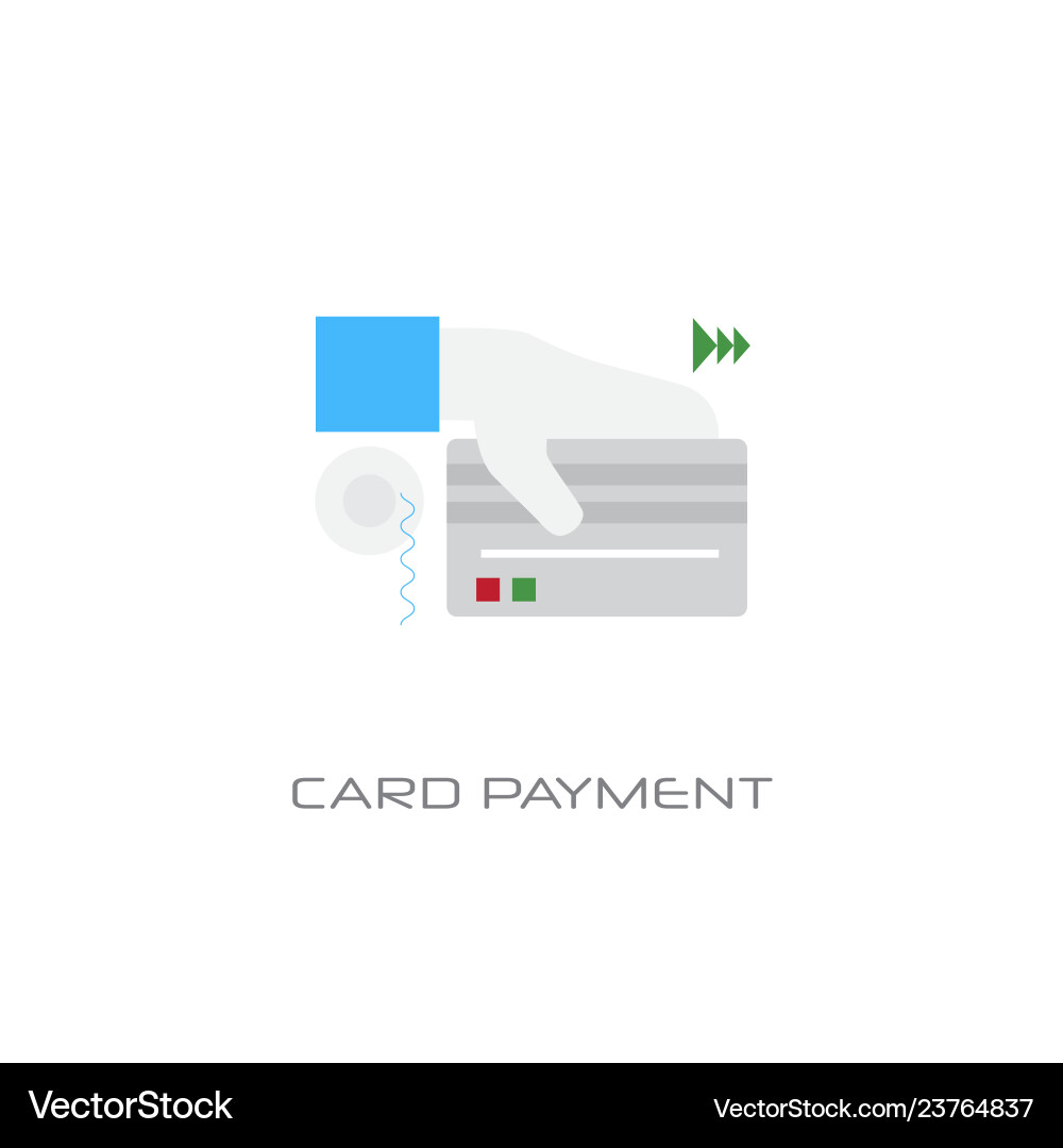 Hand holding credit card payment concept line Vector Image