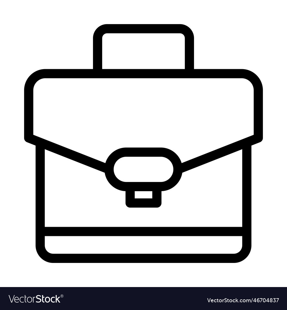 Portfolio thick line icon for personal Royalty Free Vector