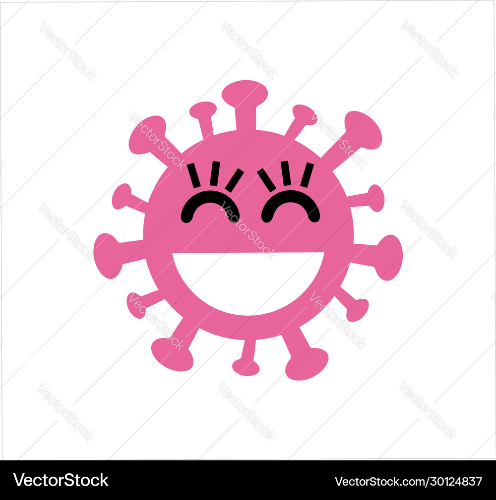 Smile corona virus 2020covid-19 Royalty Free Vector Image
