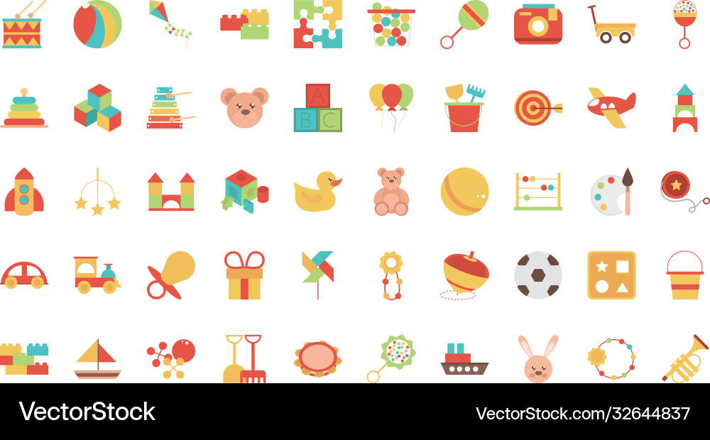 Toy object for small children to play flat style Vector Image