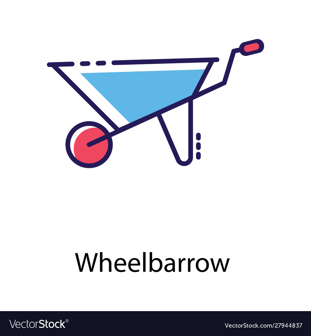 Wheelbarrow Royalty Free Vector Image - VectorStock