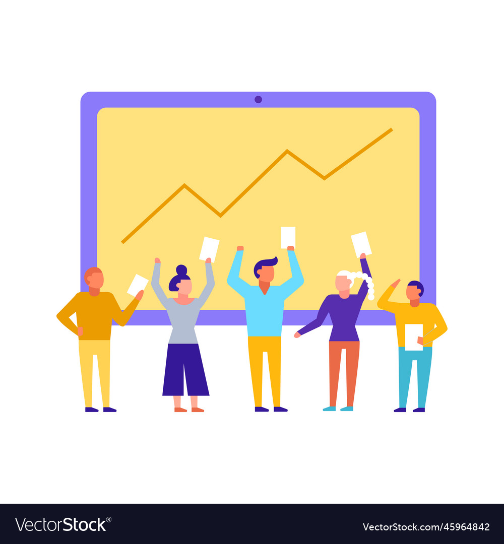 Finance payment graph composition Royalty Free Vector Image