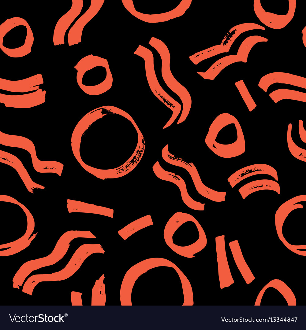 Creative seamless pattern with circular Royalty Free Vector