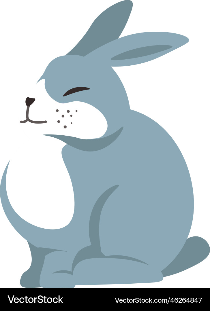 Hare with long ears bunny rabbit personage Vector Image