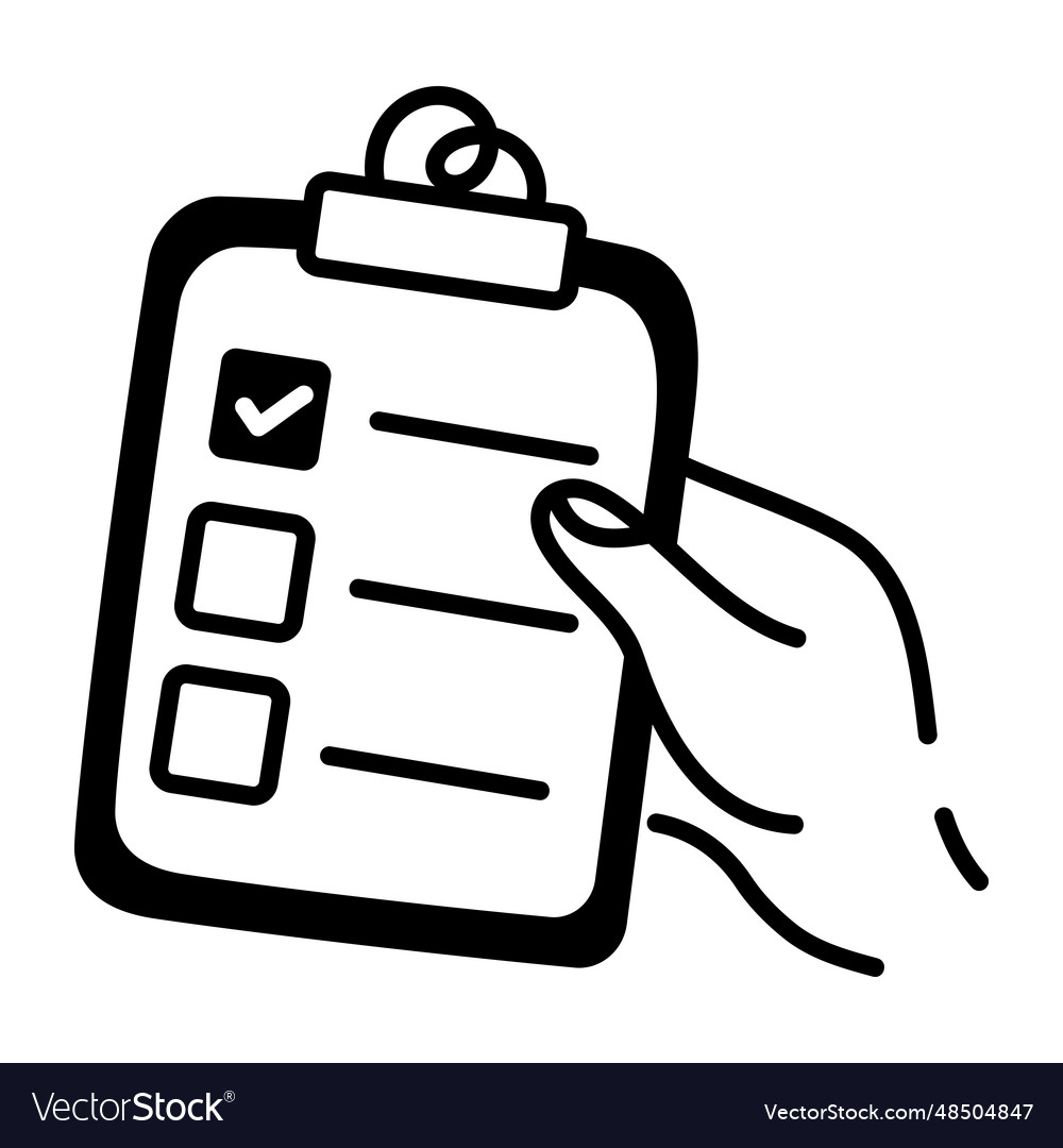 Inventory list Royalty Free Vector Image - VectorStock