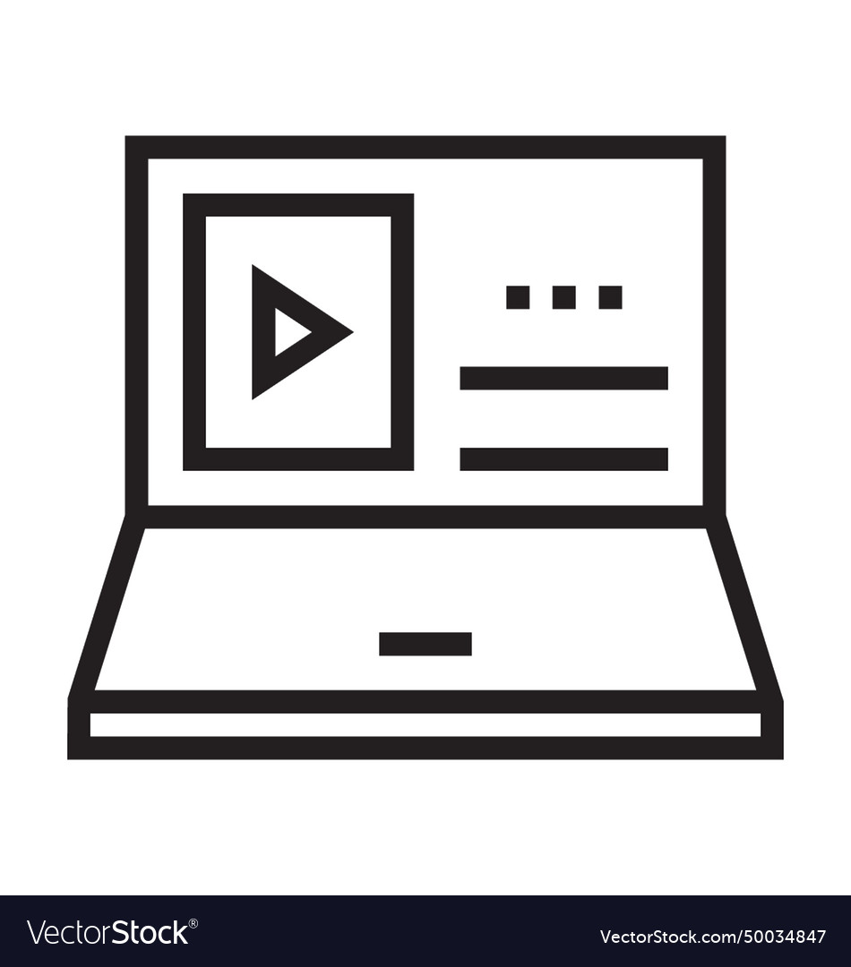 Laptop icon Royalty Free Vector Image - VectorStock