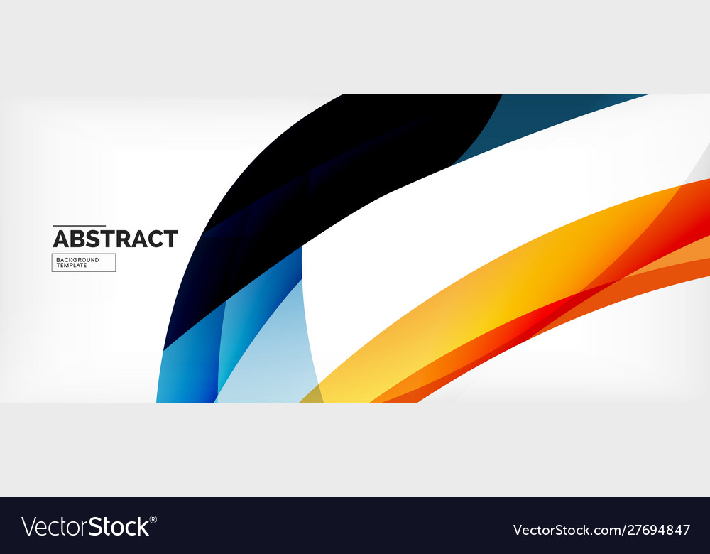 Linear wave web template Royalty Free Vector Image