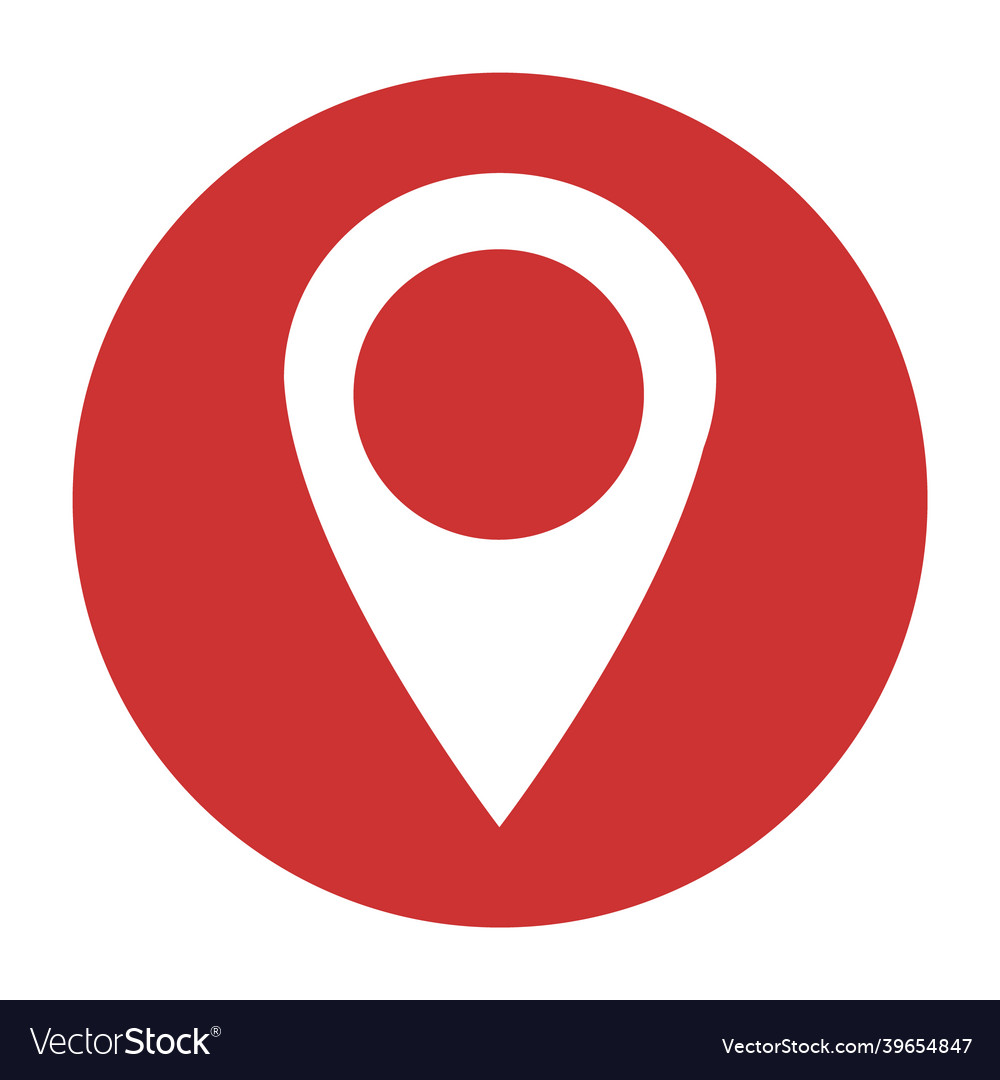 Location icon map pointer symbol isolated Vector Image