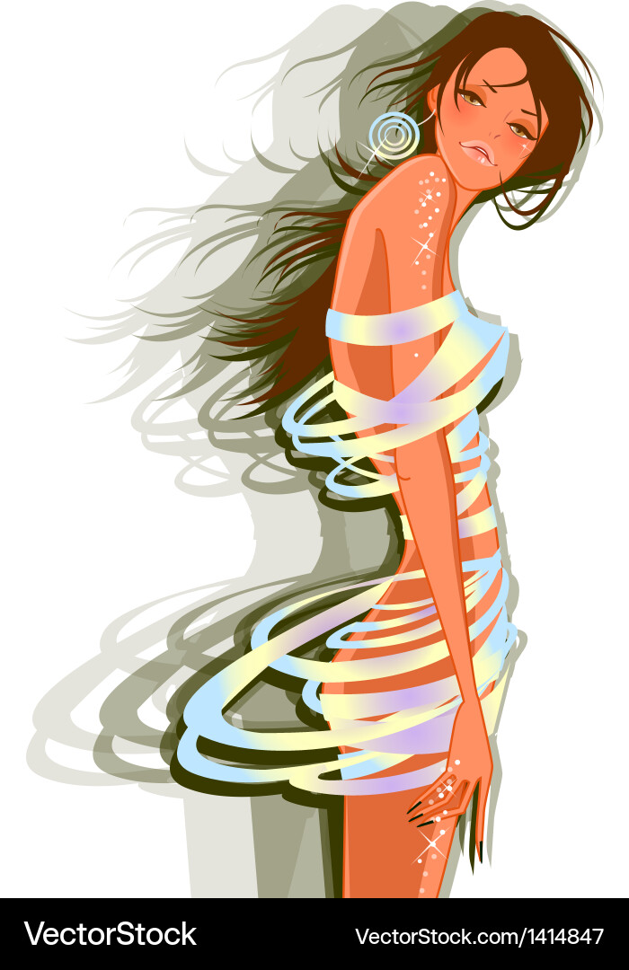 Side view of woman Royalty Free Vector Image - VectorStock