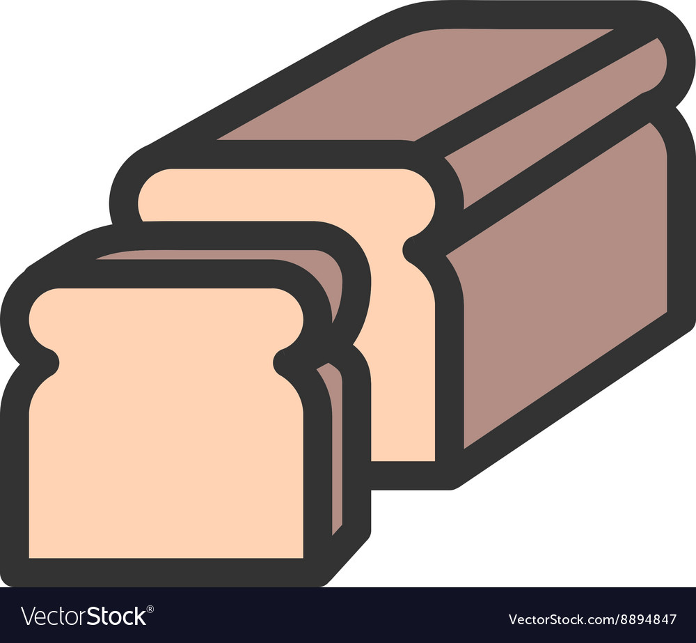 Sliced bread Royalty Free Vector Image - VectorStock