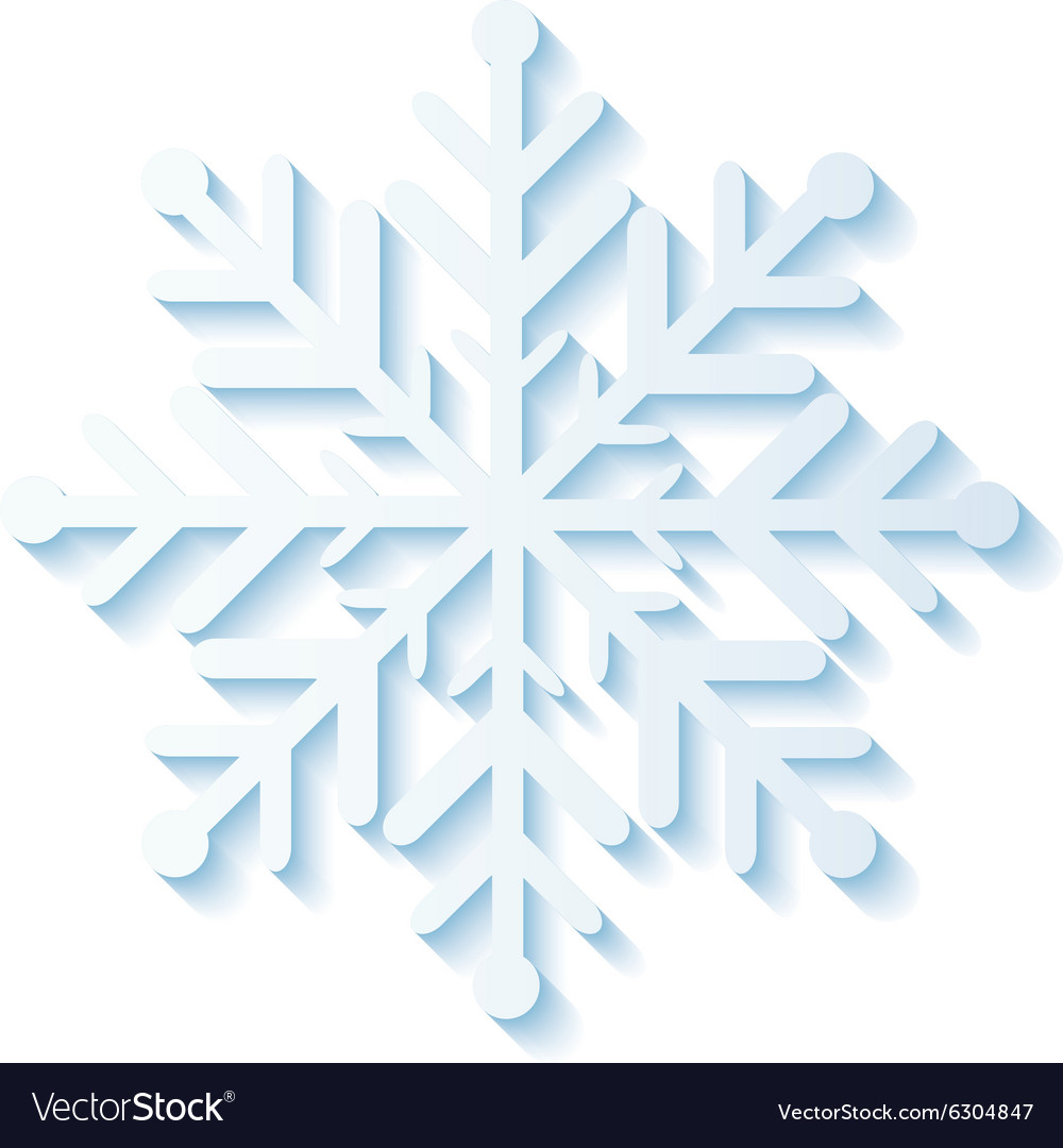 Snowflake Royalty Free Vector Image - VectorStock