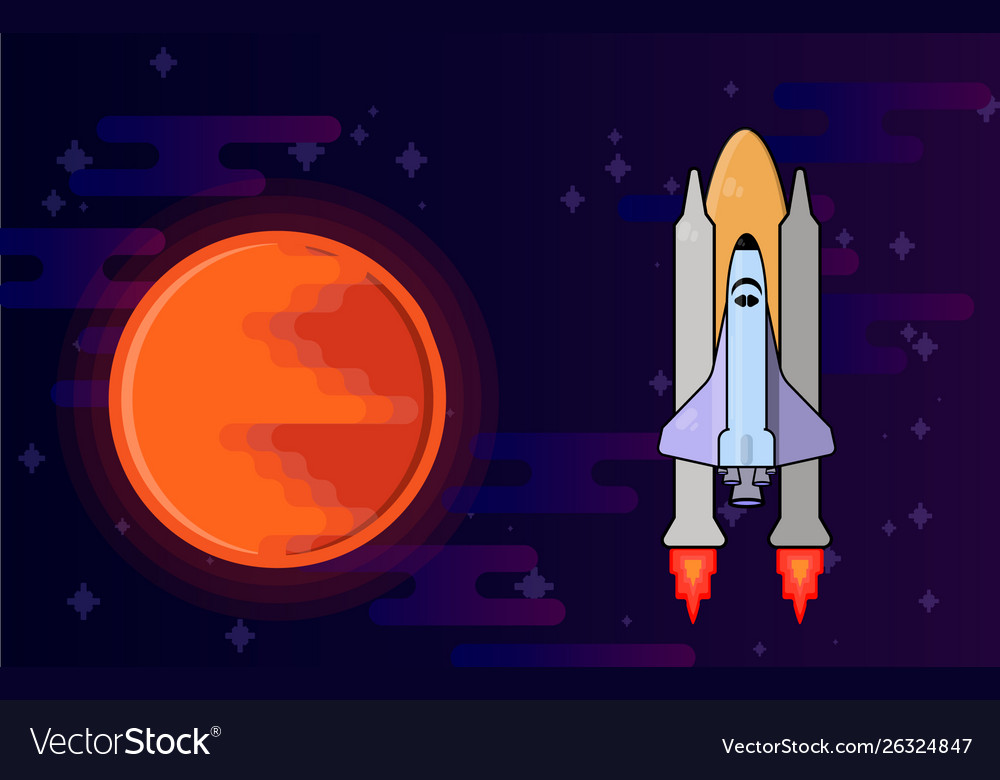 Spaceship Royalty Free Vector Image - VectorStock