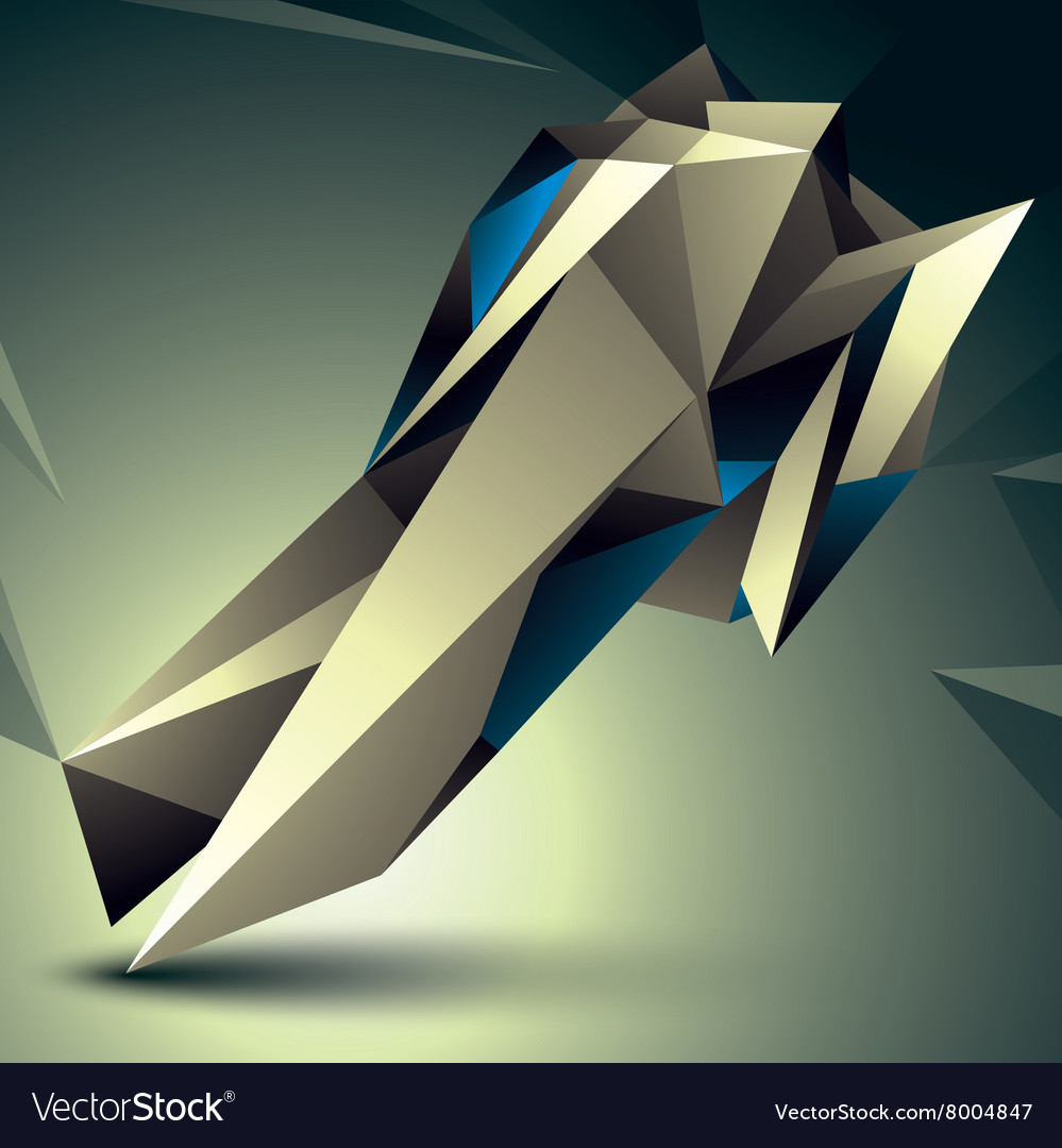 Spatial digital object isolated 3d technology Vector Image