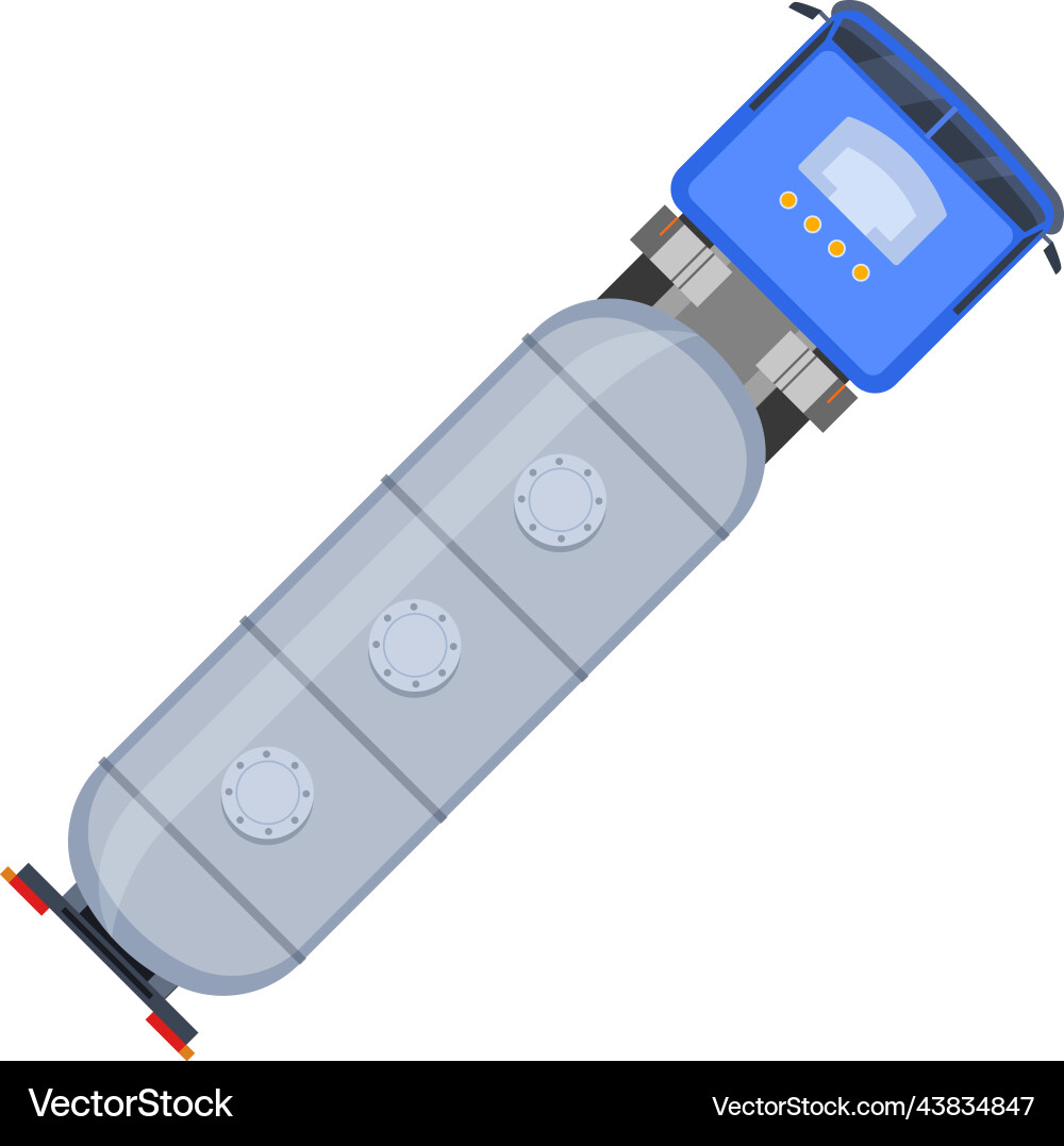 Tank trailer top view cargo transport icon Vector Image