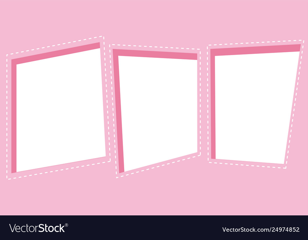 A pink note template Royalty Free Vector Image