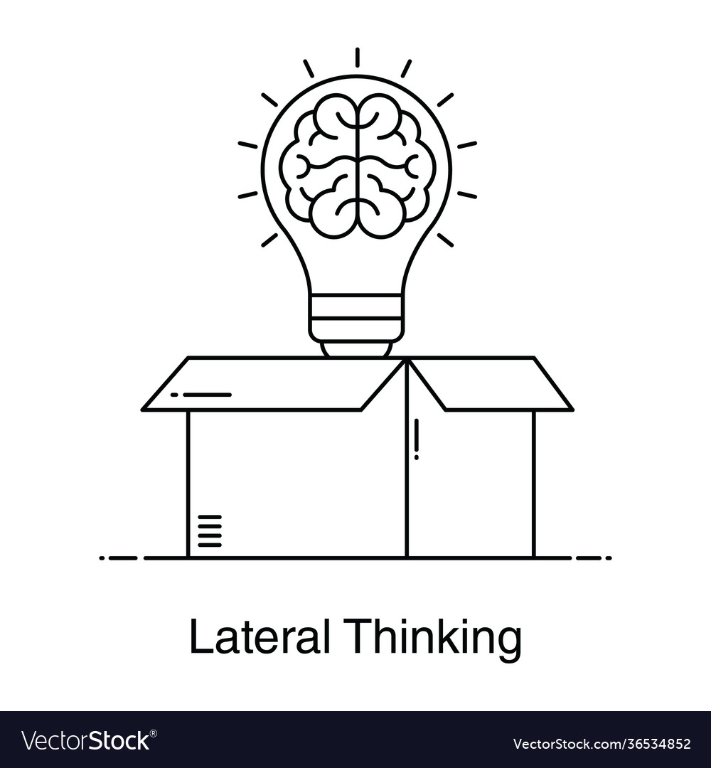 Lateral thinking Royalty Free Vector Image - VectorStock