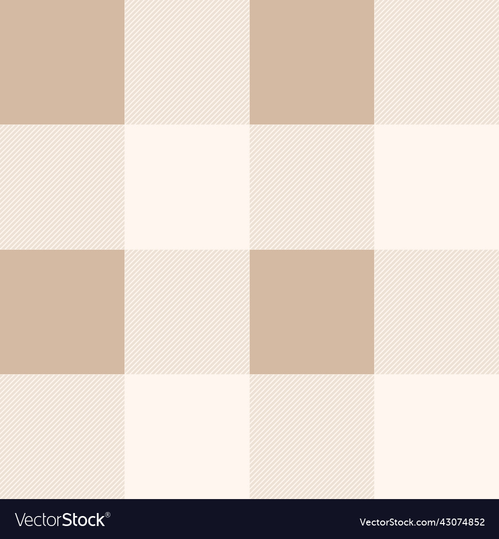 Neutral gingham seamless pattern Royalty Free Vector Image