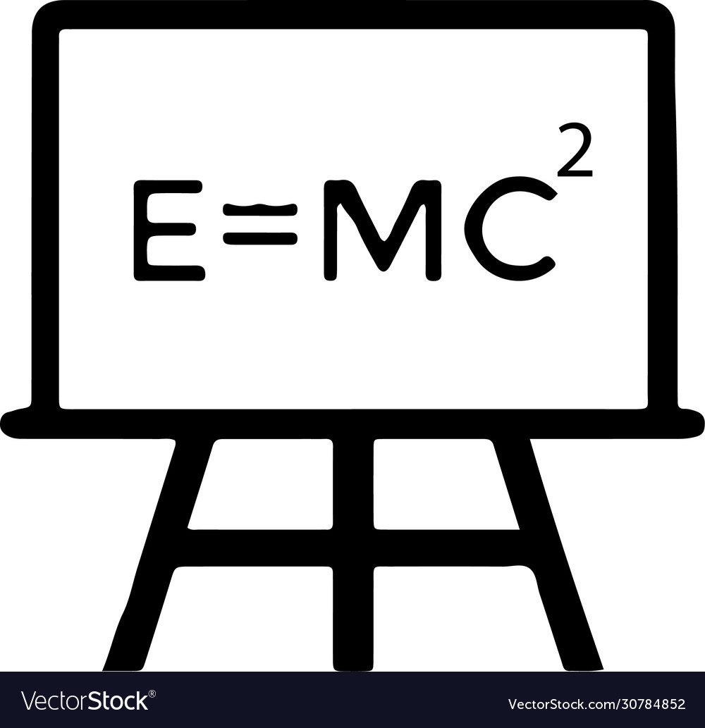 Science physics atom molecule einstein Royalty Free Vector