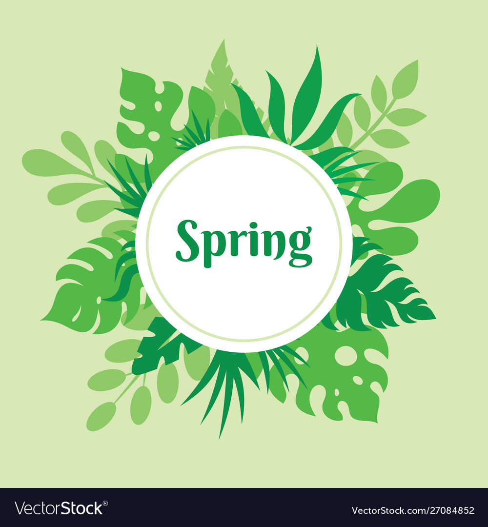 Spring - concept poster Royalty Free Vector Image