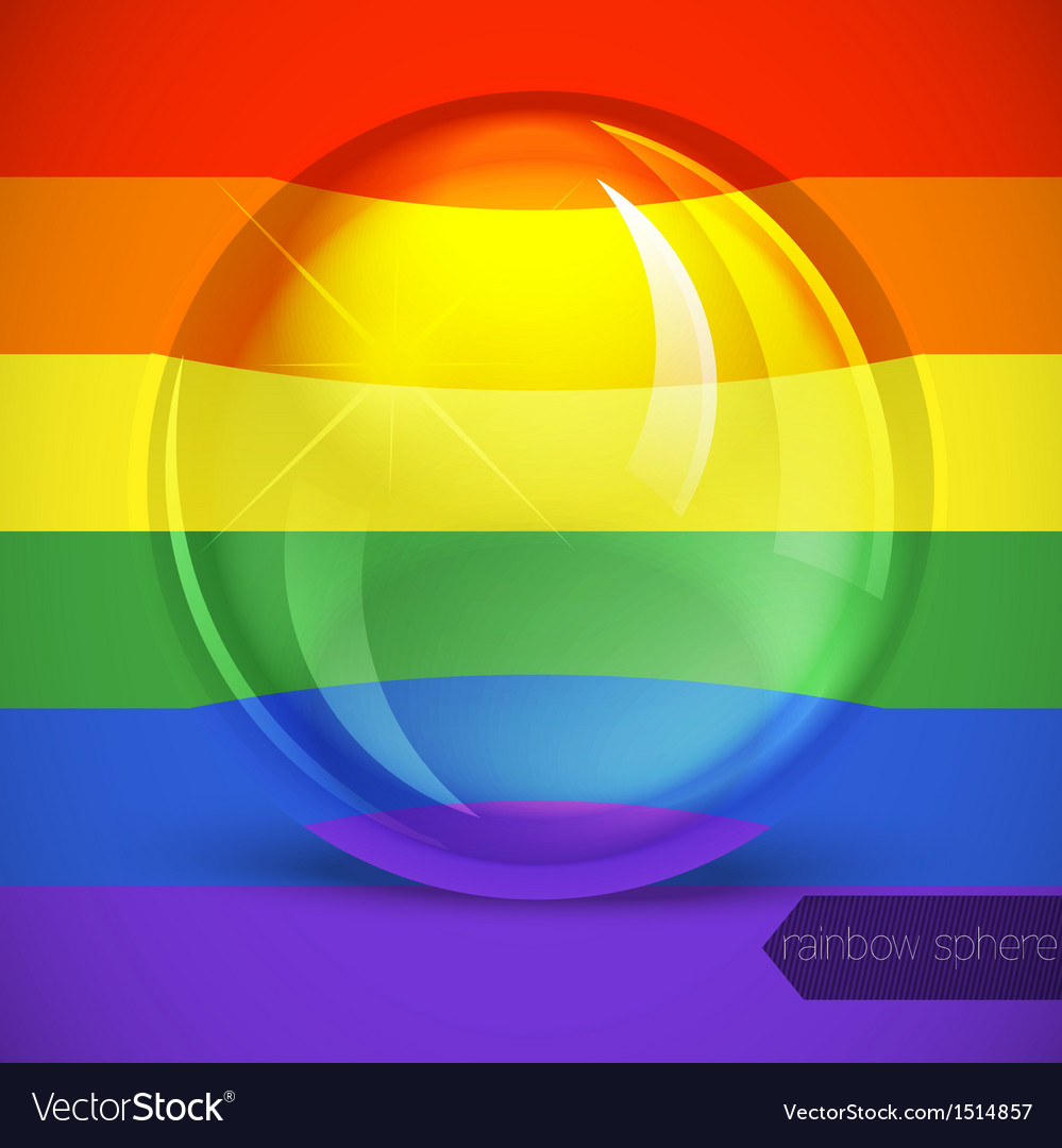 Rainbow sphere Royalty Free Vector Image - VectorStock