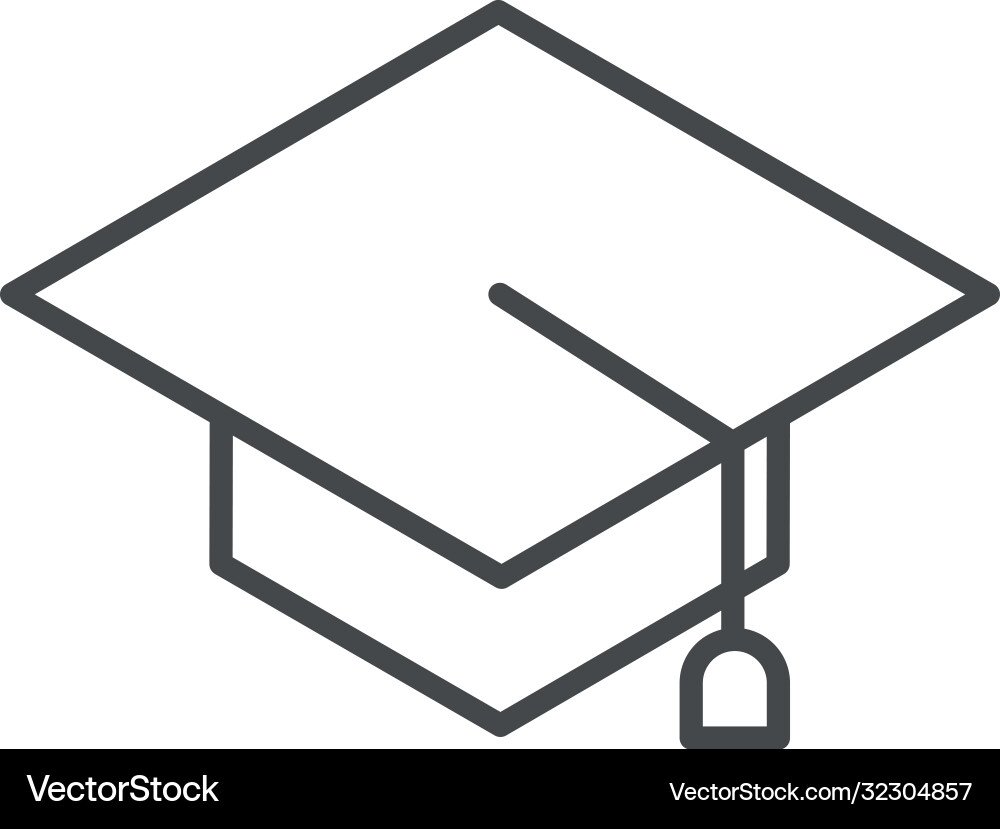 Teach school and education graduation cap success Vector Image