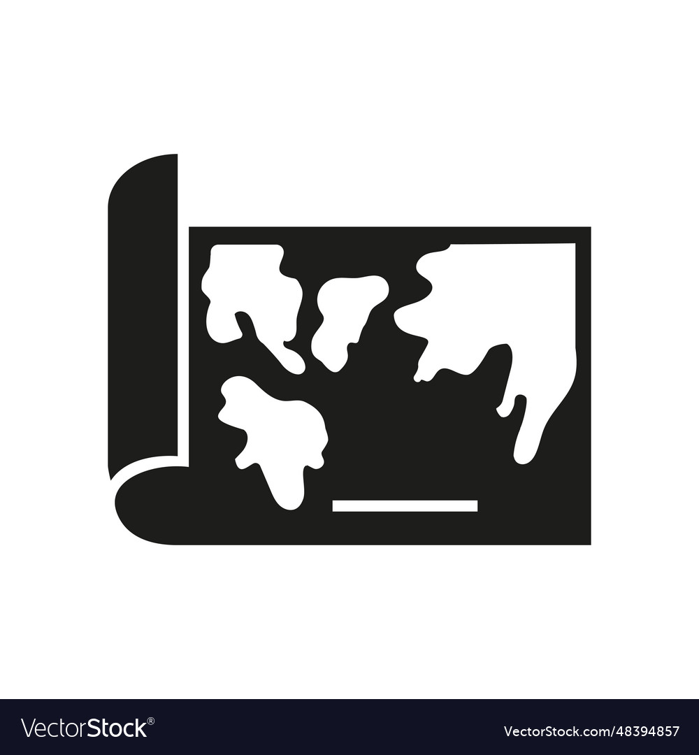 World map simple icon Royalty Free Vector Image