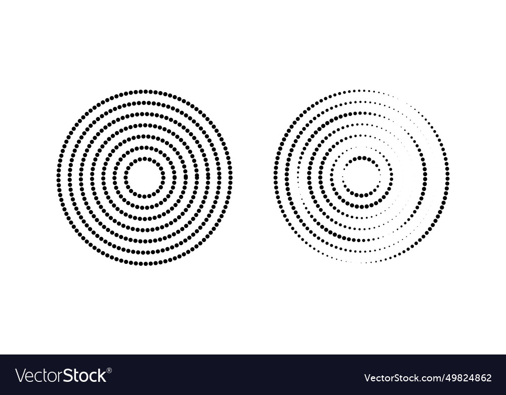 Circular ripple icons concentric circles Vector Image Circular ripple icons concentric circles Vector Image